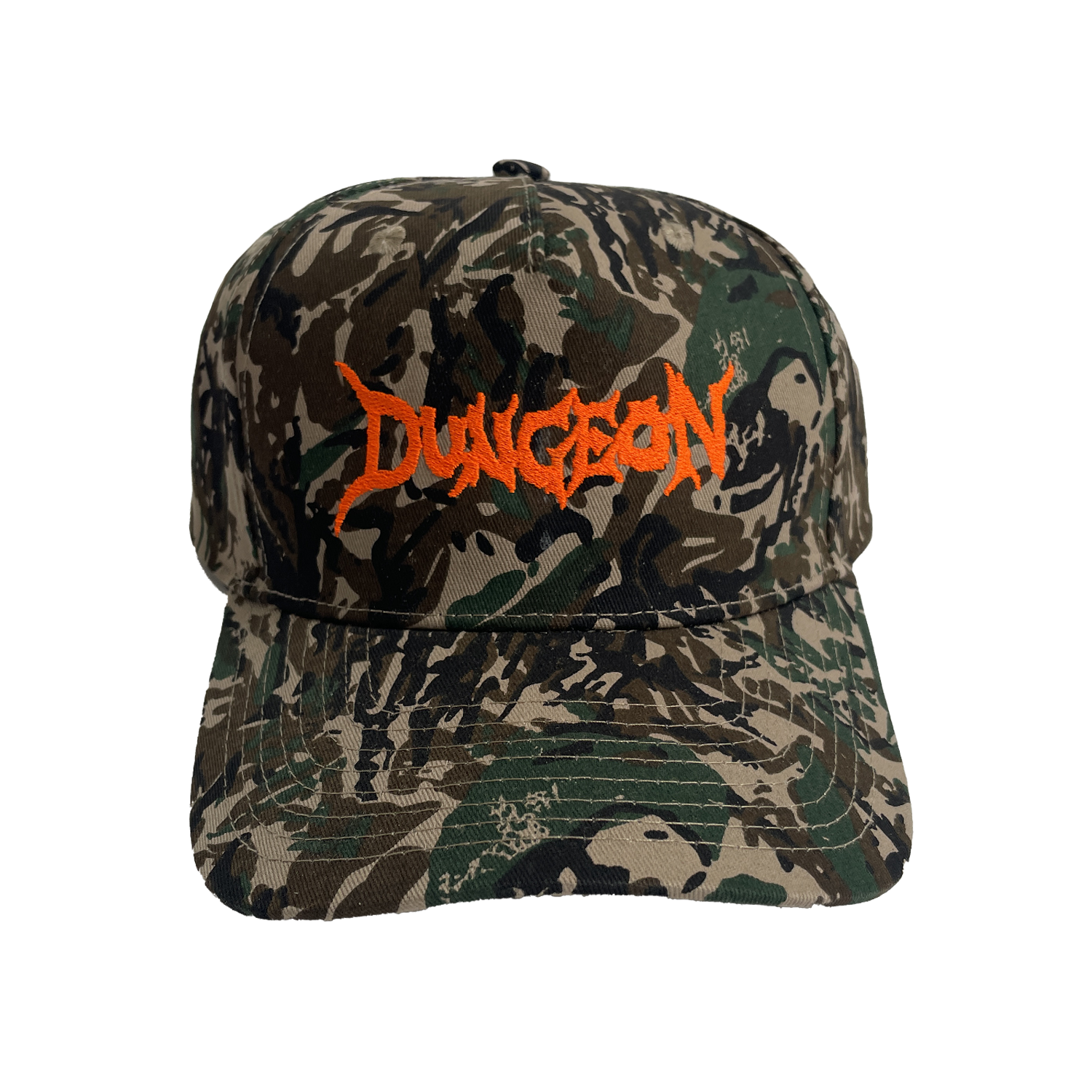 DUNGEON LOGO - CANVAS FOREST CAMO CAP – Dungeon