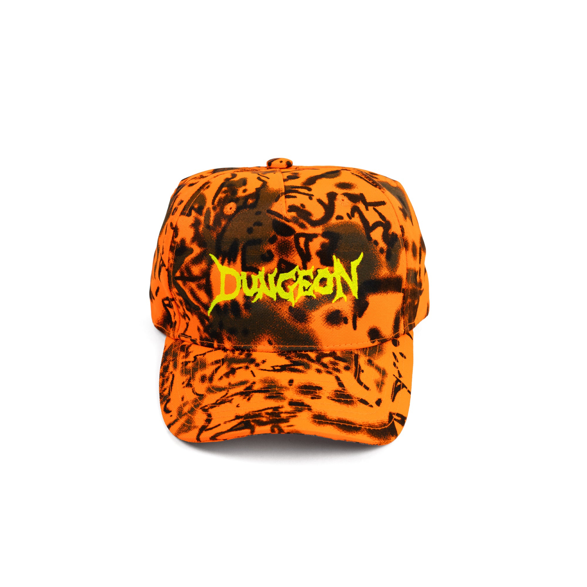 DUNGEON LOGO - ORANGE FOREST CANVAS CAMO CAP – Dungeon